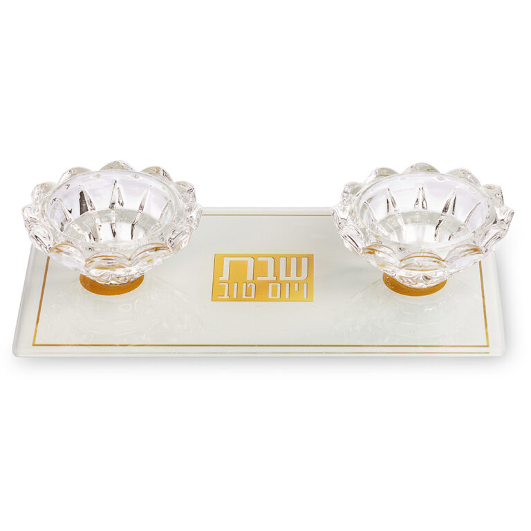 פמוטי זכוכית 10X18 ס"מ - חבד סטור